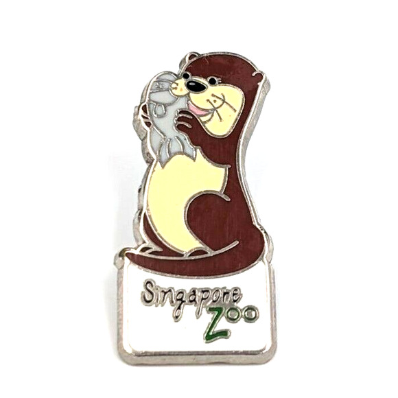 Singapore Zoo | Accessories | Singapore Zoo Otter Fish Slver Tone ...